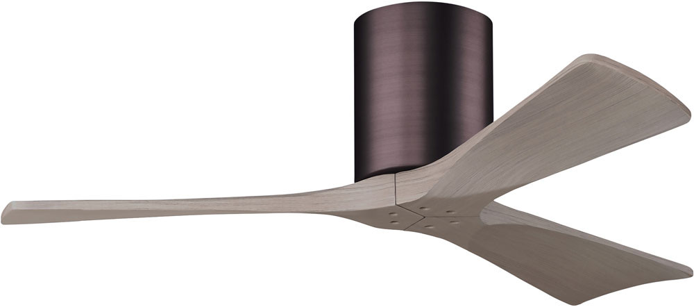 Matthews IR5H-BRBR-GA Irene Modern Gray Ash Ceiling Fan - MAT-IR5H-BRBR-GA