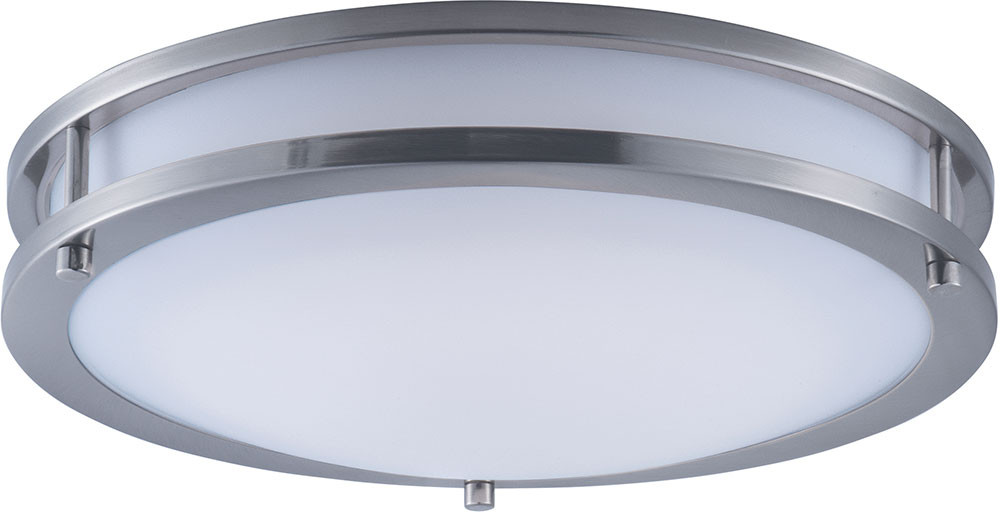 Maxim 55546WTSN Linear Modern Satin Nickel LED Flush Mount Ceiling ...