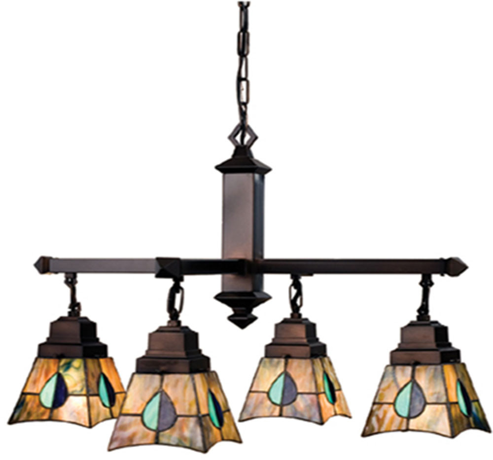 Meyda Custom 50524 Mackintosh Leaf 1 Bulb Tiffany Lantern Wall Sconce ...