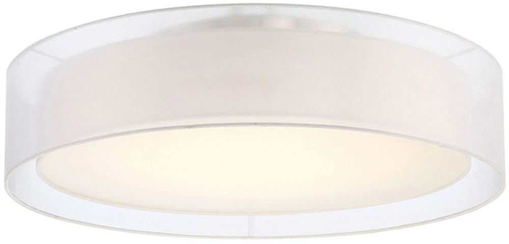 Modern Forms FM-16824-BN Metropolis Modern Brushed Nickel LED 24" Flush ...