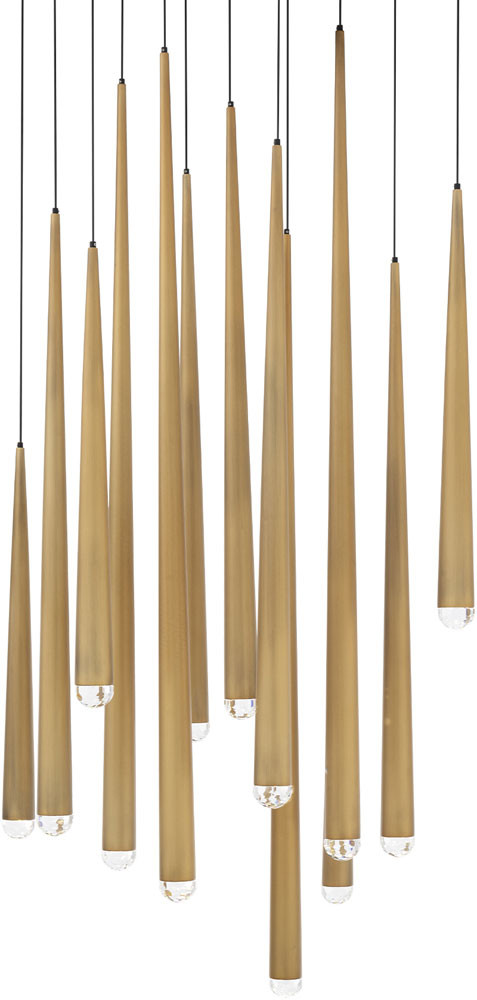 Modern Forms PD-41725S-PN Cascade Modern Polished Nickel LED Multi ...