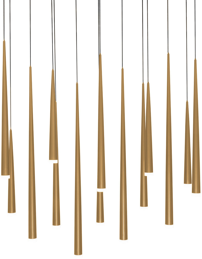 Modern Forms PD-41814L-BK Cascade Contemporary Black LED Multi Pendant ...