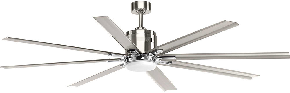 Progress P2550-0930K Vast Brushed Nickel LED 72" Home Ceiling Fan - PRO ...