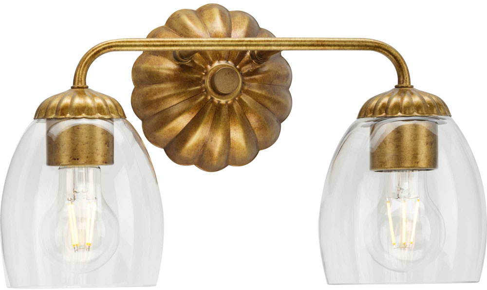 Progress Lighting P300489-204 Quillan Modern Gold Ombre 2-Light ...