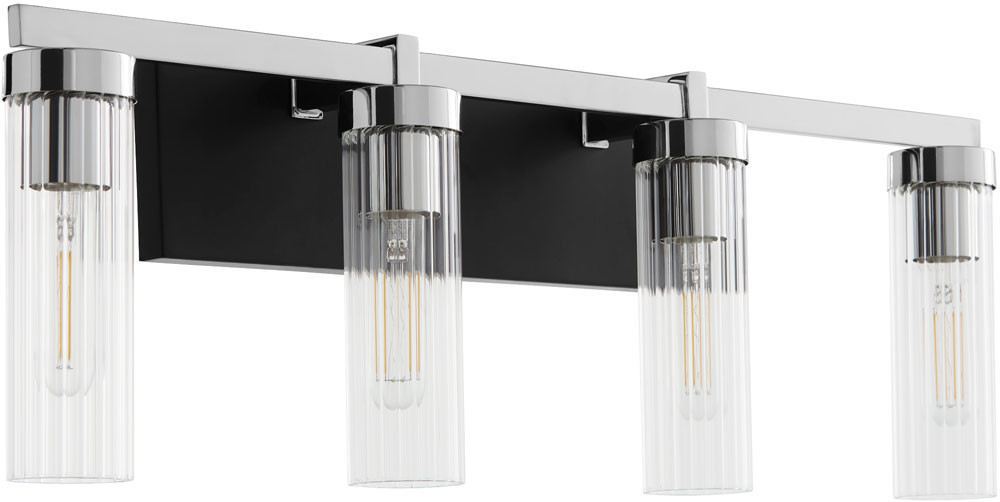 Quorum 533-4-59 Kilbey Contemporary Matte Black 4-Light Lighting For ...