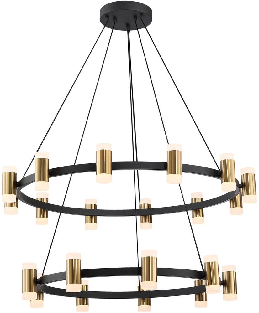 SDQ Lighting PD30603SBWG Contemporary Sand Black / Warm Gold / Acrylic ...
