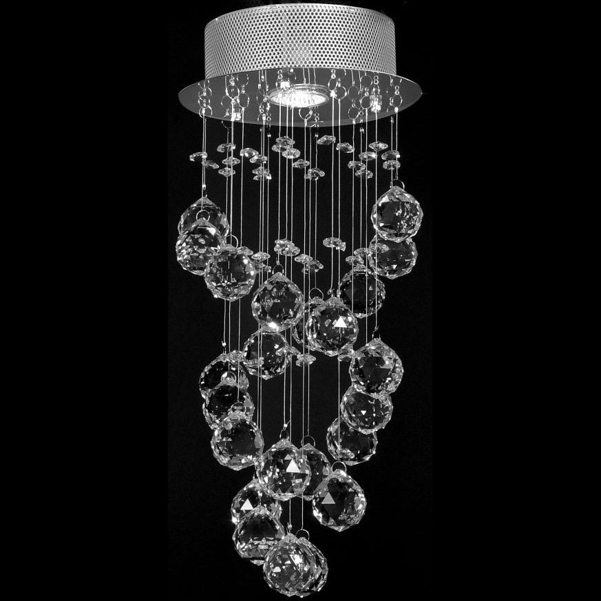 StarFire Crystal PF4928CH String Lighting Chrome Chandelier Lighting ...