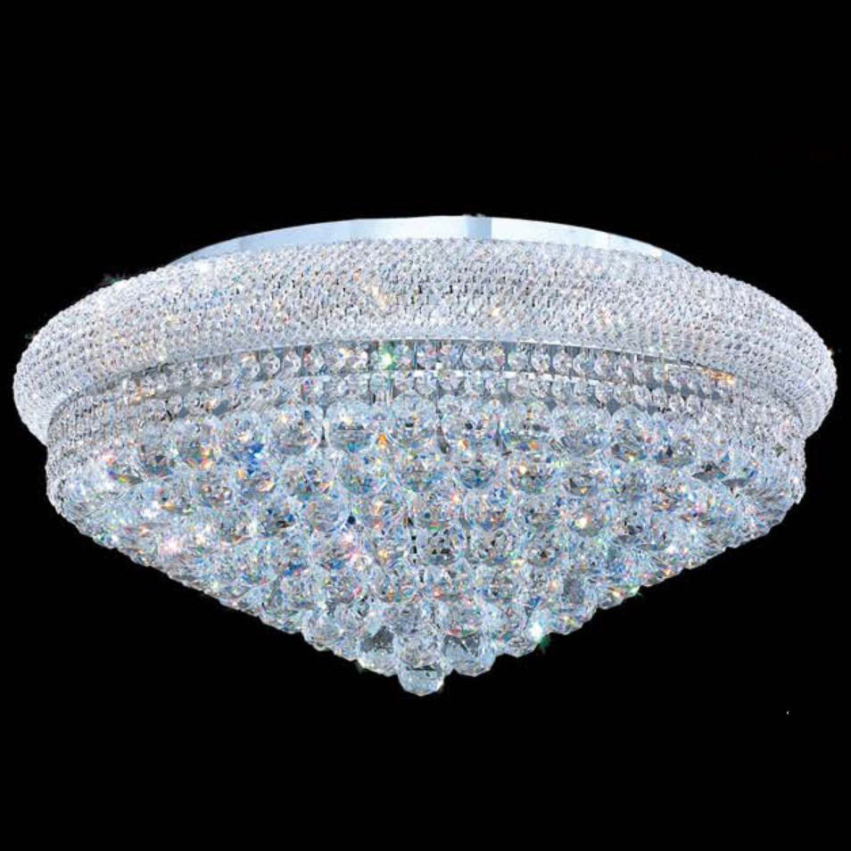 StarFire Crystal 7128CH Empire Chrome 28" Ceiling Pendant Light - STA ...