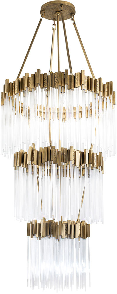 Varaluz 309N08HG Matrix Contemporary Havana Gold 48.25" Island Lighting ...
