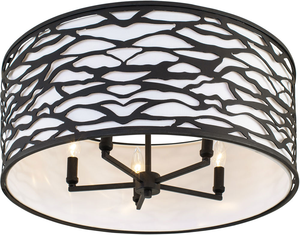 Varaluz 348N06CB Kato Contemporary Carbon Black Kitchen Island Lighting ...