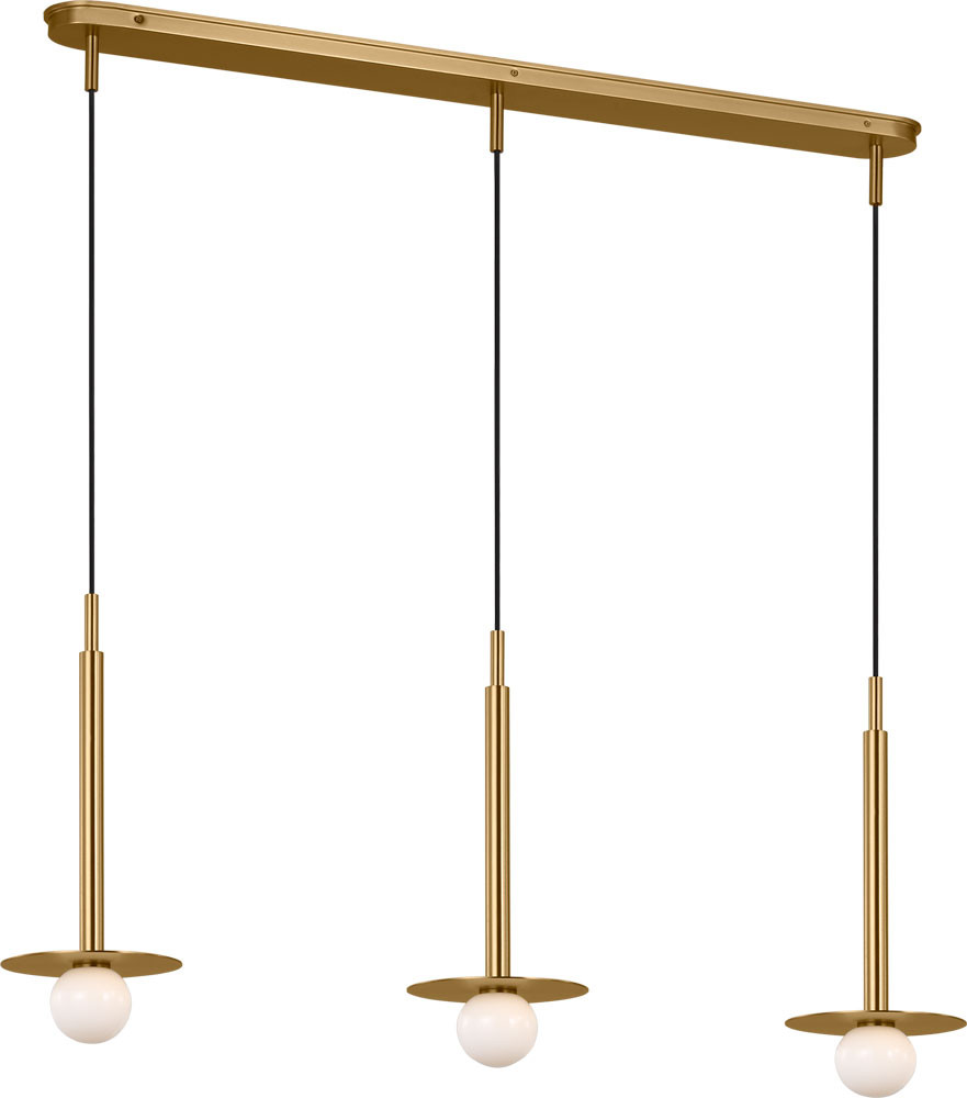 Visual Comfort Studio KC1143BBS Nodes Contemporary Burnished Brass LED ...