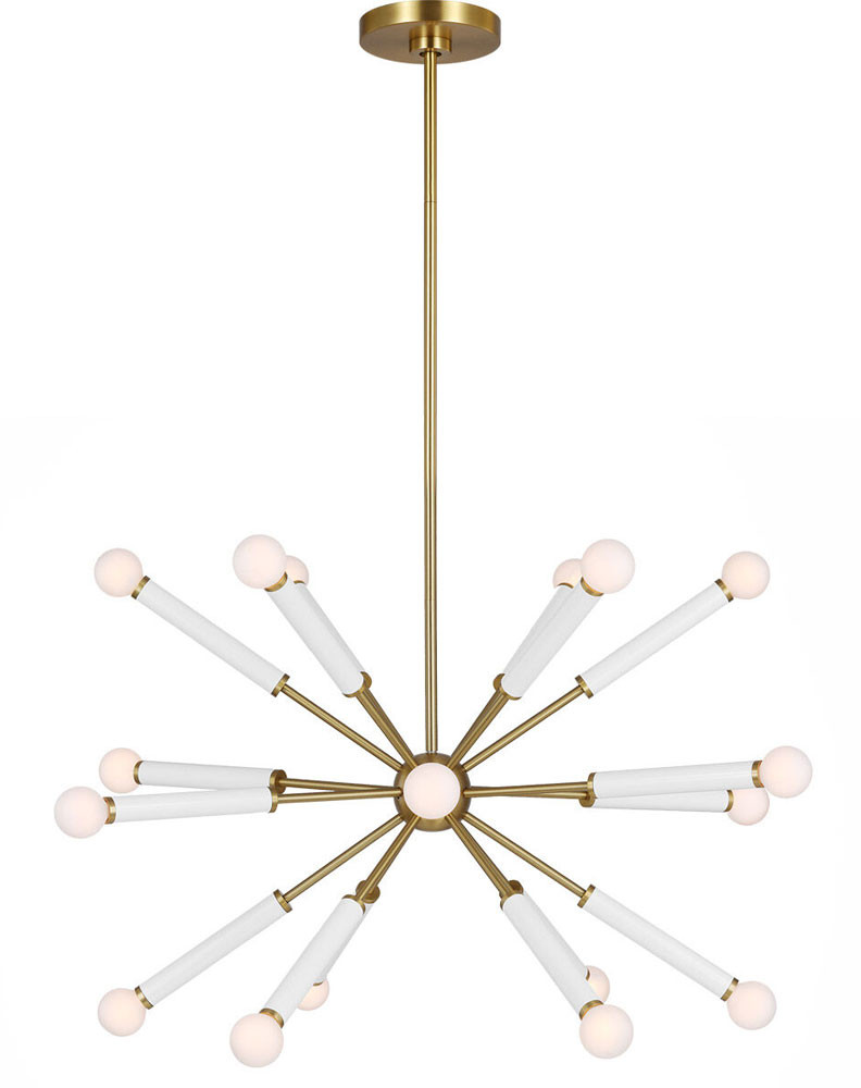 Visual Comfort Studio KSW1091BBSGW Monroe Modern Burnished Brass ...