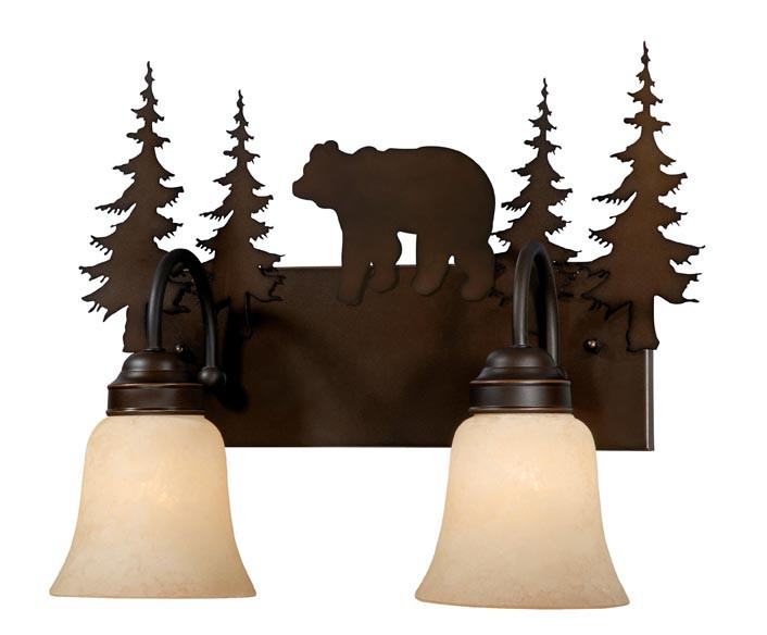 Vaxcel VL55702BBZ Bozeman Rustic Burnished Bronze Finish 13.75" Tall 2 ...