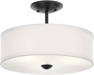 Kichler 43691BK Shailene Black 14" Overhead Lighting - KIC-43691BK