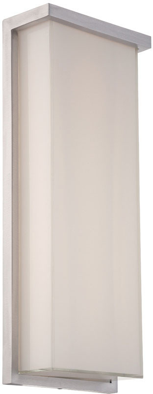 Modern Forms WS-W1420-AL Ledge Modern Brushed Aluminum LED Outdoor Lamp ...