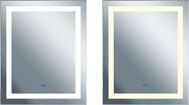 CWI 1232W40-36-A Abril Contemporary Matte White LED Mirror - CWI ...