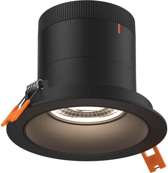DALS Lighting RC04-CC-XX-SLBK-TL Versa Contemporary Black LED Recessed ...