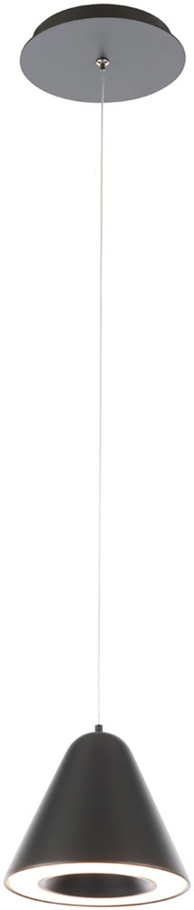 dweLED by WAC PD-72006-BK Kone Contemporary Black LED Mini Drop Ceiling ...