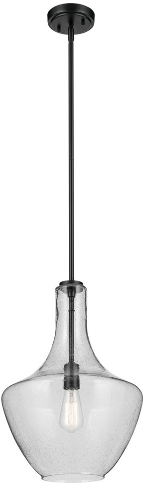 Kichler 42199BK Everly Modern Black Mini Drop Lighting Fixture - KIC ...