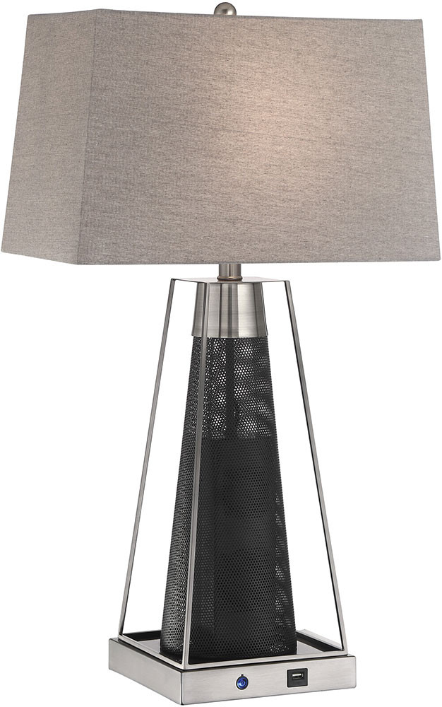 Lite Source LS-23484 Granger Contemporary Polished Steel/Black LED ...