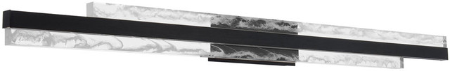 Modern Forms WS-50127-BK Tandem Modern Black LED 27" Vanity Lighting ...