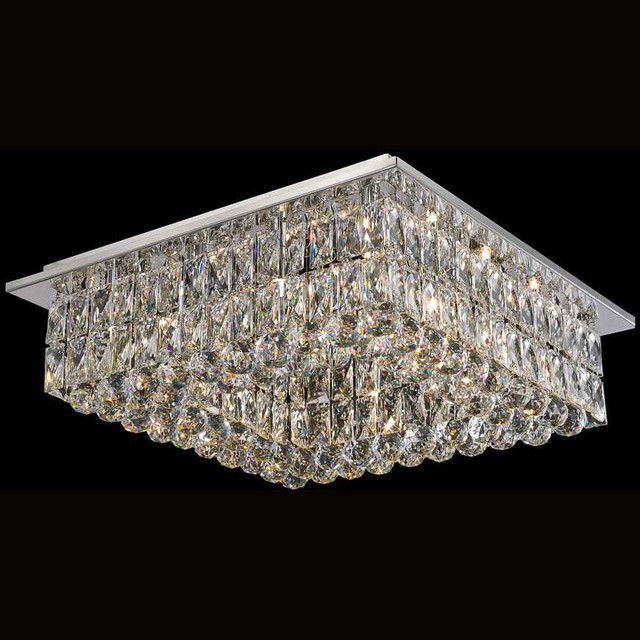 StarFire Crystal 8213CH Avant-Garde Chrome Ceiling Light Fixture - STA ...