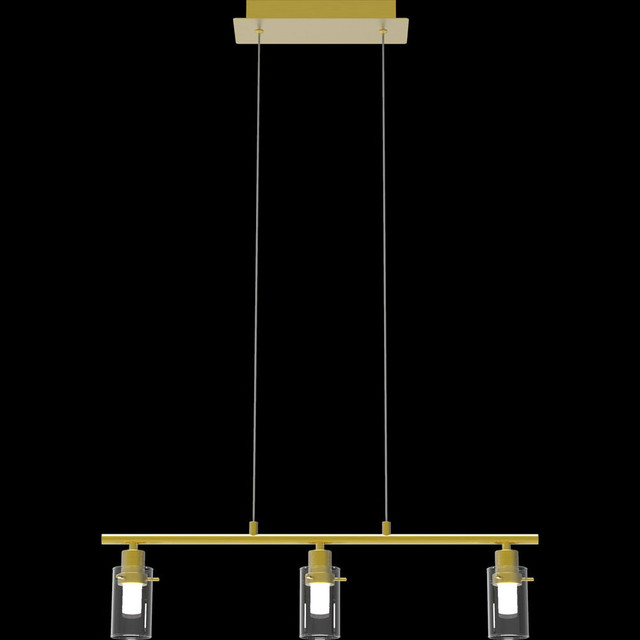 StarFire Crystal LD1105SG Simple Satin Gold LED Chandelier Lighting ...