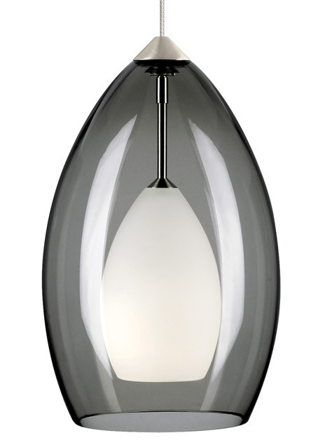 Visual Comfort Modern FIRE-PENDANT-BLUE Fire Modern Steel Blue Halogen ...