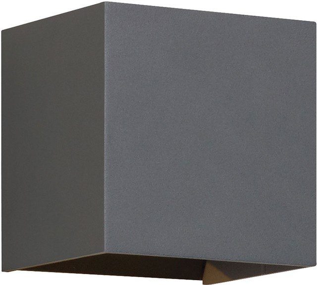 Visual Comfort Modern VEX-OUTDOOR-WALL-CHARCOAL Vex Modern Charcoal LED ...