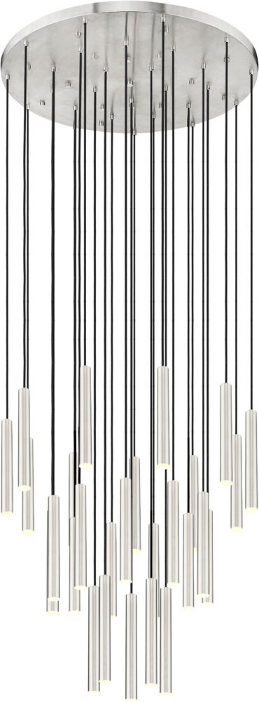 Z-Lite 919MP12-27R-MGLD-LED Forest Contemporary Modern Gold LED Multi ...