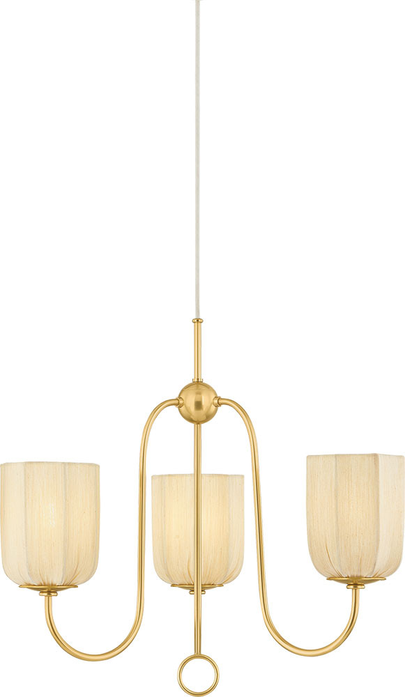Mitzi by Hudson Valley H1094803-AGB Samantha Modern Aged Brass Mini ...