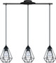 EGLO 94189A Tarbes Modern Matte Black Multi Drop Ceiling Light Fixture ...