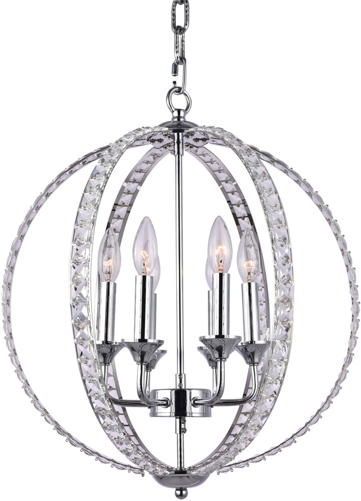 Bethel International LA19 Chrome Drum Drop Lighting - BET-LA19