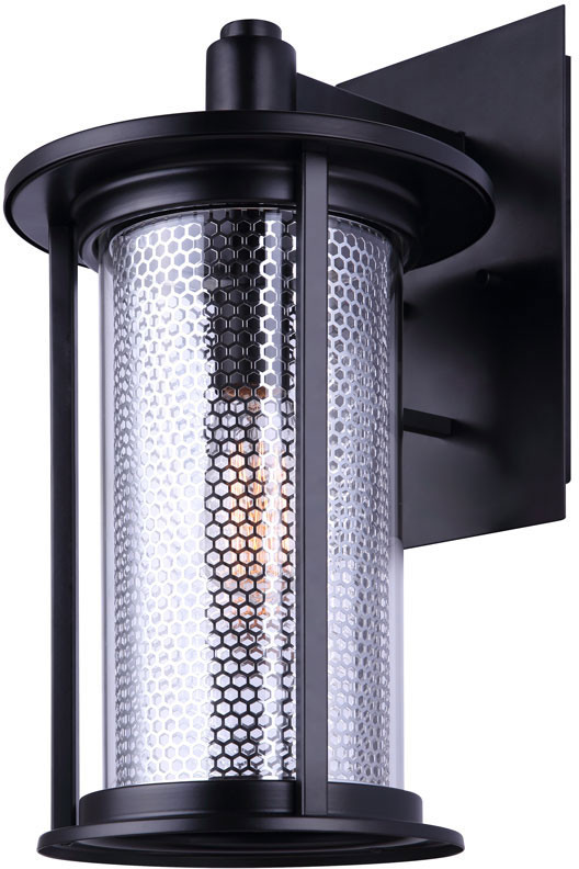 Canarm LOL655BK Zora Contemporary Black LED Outdoor Wall Light Sconce ...