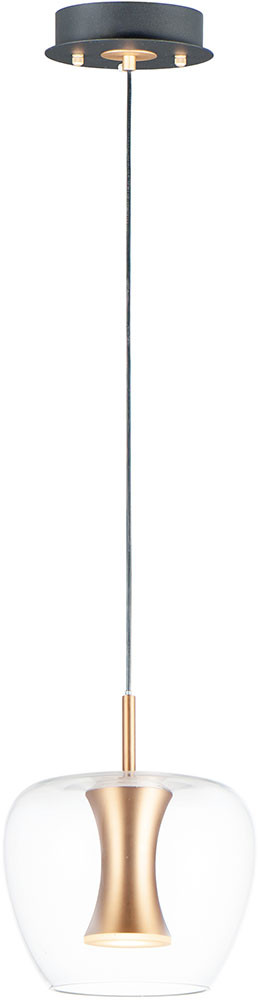ET2 E24162-18BKGLD Newton Modern Black / Gold LED Mini Drop Lighting ...