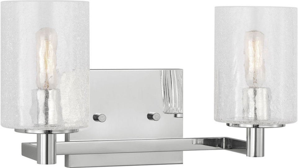 Generation Lighting GLV1033CH Parker Contemporary Chrome 3-Light Bath ...