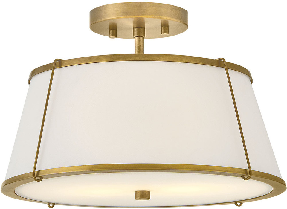 Hinkley 4895LDB-OW Clarke Lacquered Dark Brass LED 24.5" Hanging Light ...