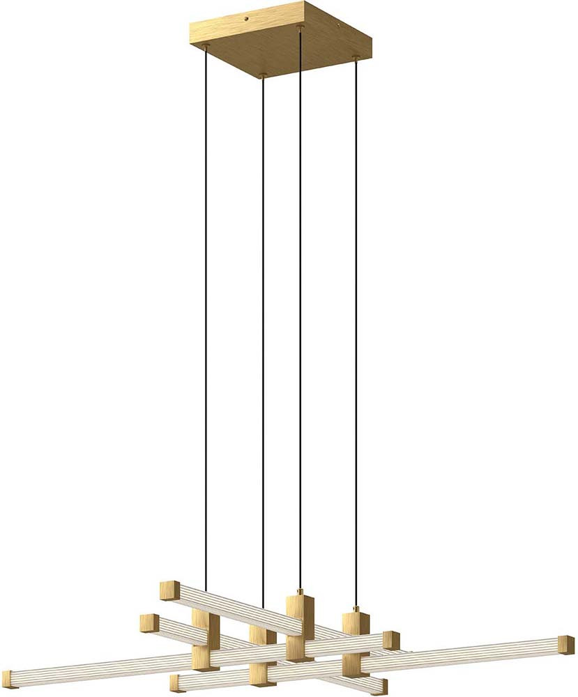 Kuzco FM23534-BG Blade Modern Brushed Gold LED Ceiling Lighting Fixture ...