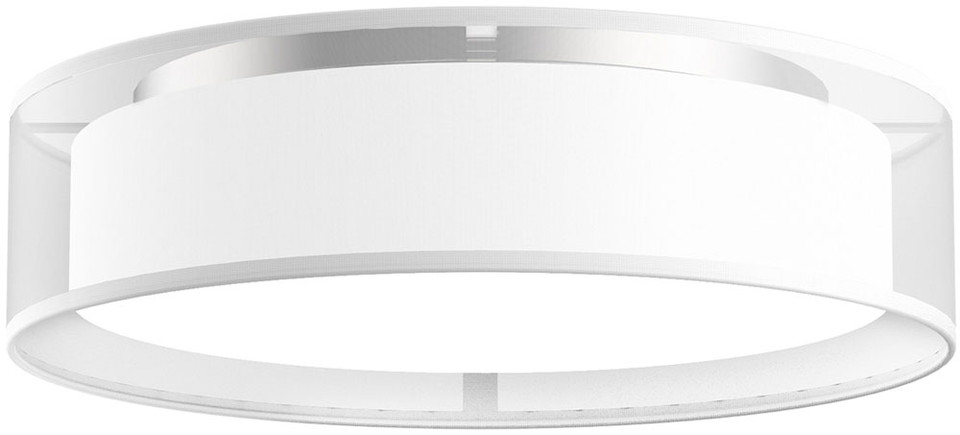 Kuzco PD7916-WOR-5CCT Dalton Contemporary White Organza LED 16" Drum ...