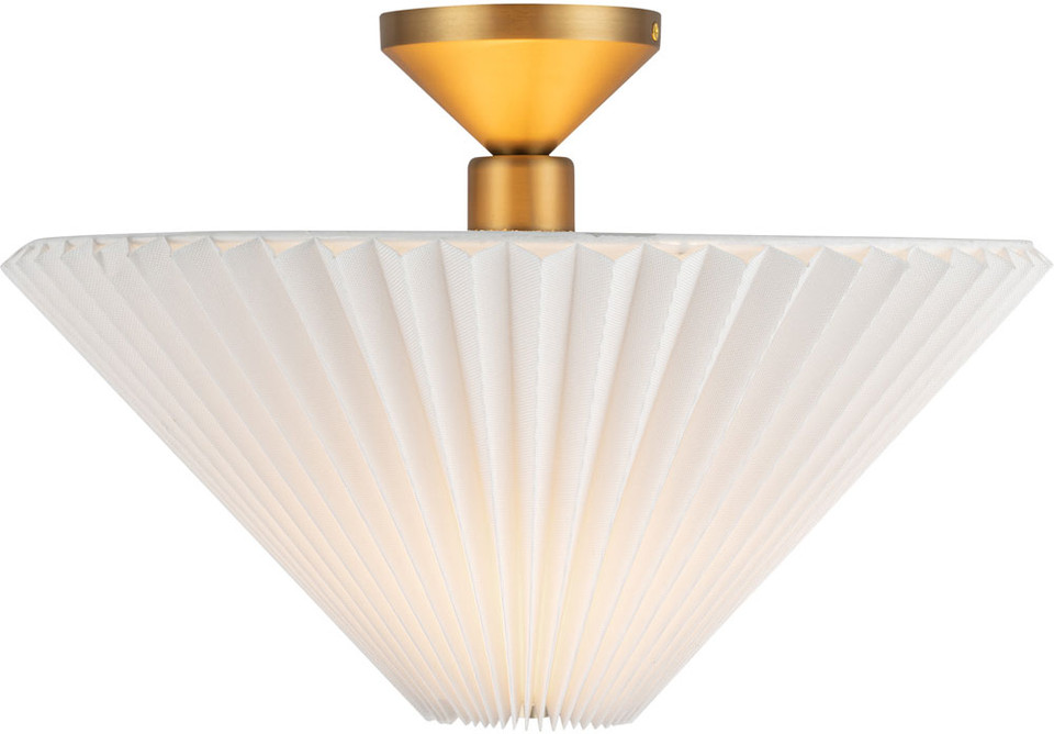 Alora Mood SF497016BGWL Bridgette Modern Brushed Gold / White Linen ...