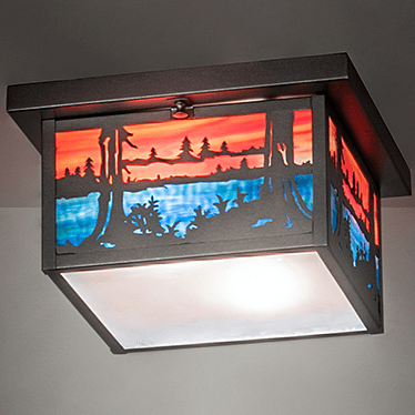 Meyda Custom 99461 Hyde Park Tiffany Ceiling Light Fixture - CUSTOM-MEY ...