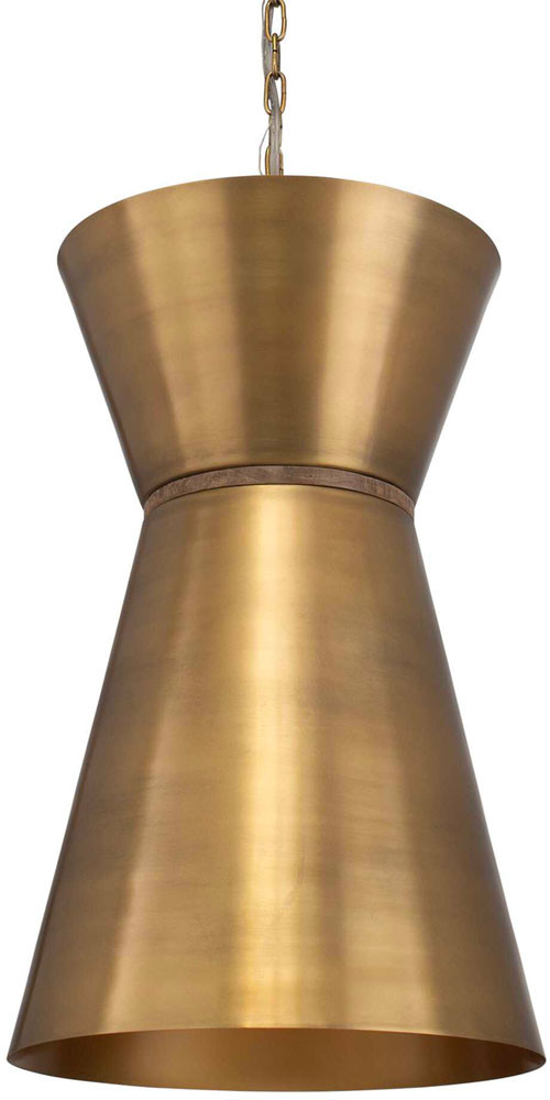 Uttermost 21614 Sigh Contemporary Antique Brass Drop Ceiling Light ...