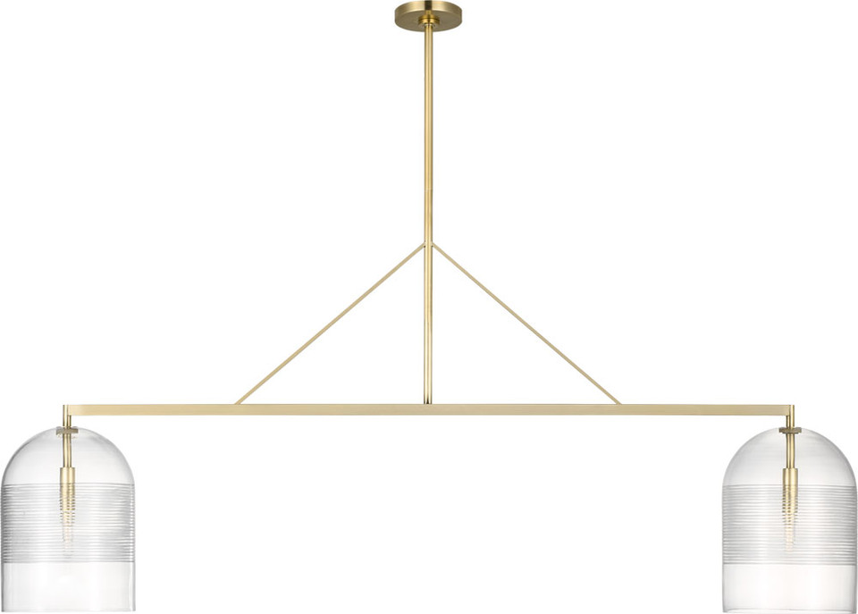 Visual Comfort Modern SLCH636HABCG Leano Contemporary Hand-Rubbed ...