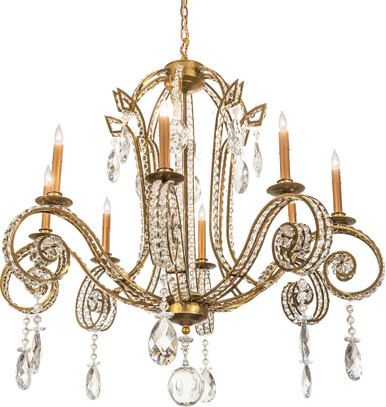 2nd Ave. 204918 Lucerne Traditional Transparent Gold Chandelier Lamp ...