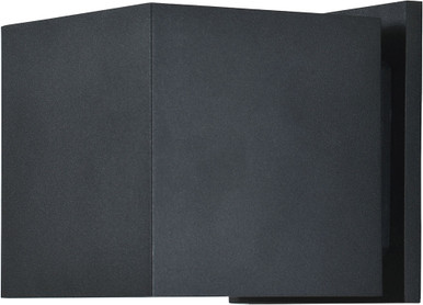 Access 20399LEDMG-BL Square Modern Black LED Exterior Wall Lighting ...
