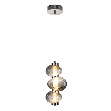Artcraft AC7800CH Ariel Modern Chrome LED Mini Hanging Light Fixture ...