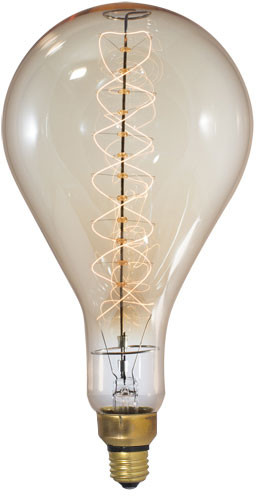 Bulbrite 137101 Grand Nostalgic Spiral Modern 60W Pear Shaped Bulb ...