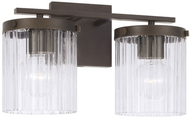 Capital Lighting 156221OR-555 Vaughn Modern Oil Rubbed Bronze 2-Light ...