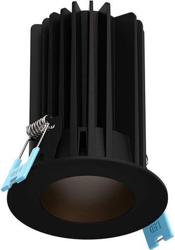 DALS Lighting RGR2HP-CC-BK RGR Modern Black LED 2" Recessed Light ...