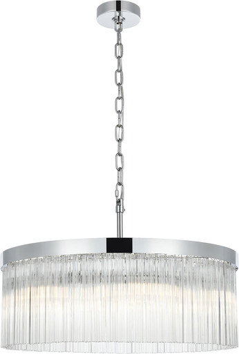 Elegant 1070D24C Harlow Contemporary Chrome Drop Ceiling Lighting - ELE ...